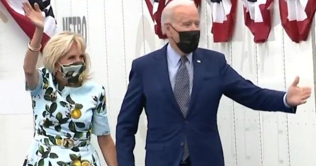 Biden touts his infrastructure plans in Georgia while marking his 100th ...