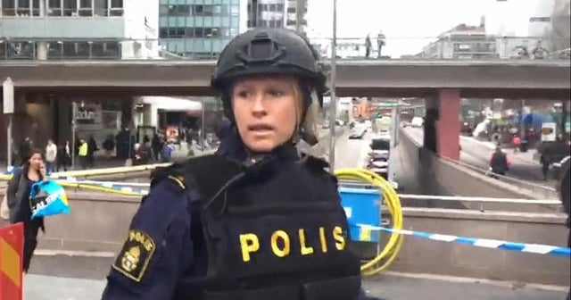 First images from scene of deadly truck crash in Sweden - CBS News