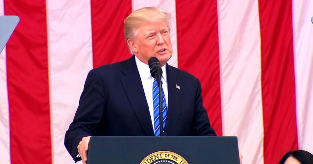 President Trump honors fallen service members - CBS News