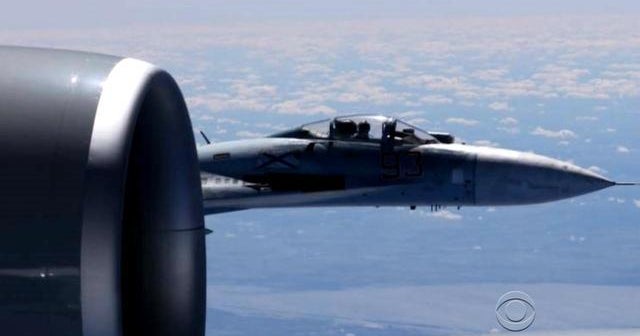 Photos show "unsafe intercept" by Russian jet - CBS News