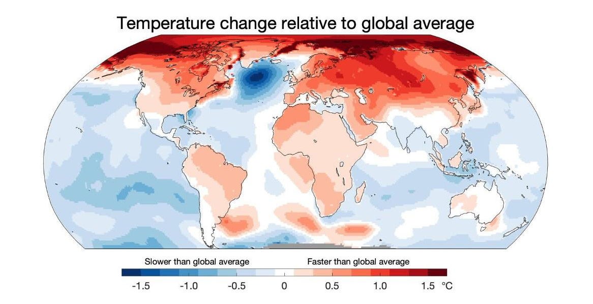 "When temperatures do odd things...": How this map reveals a warning ...