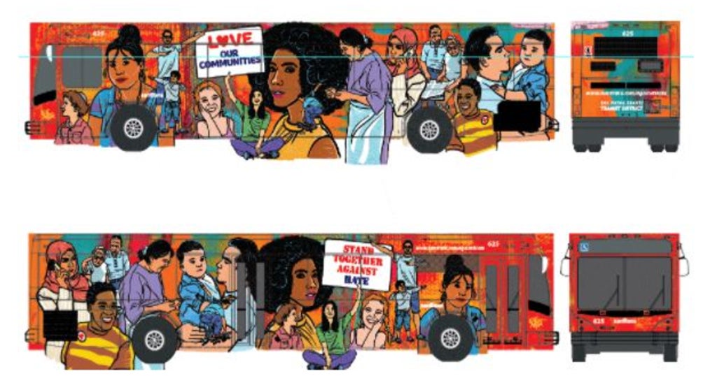 SamTrans Unveils Unity Artwork Adorning Buses, Shelters To Stand ...