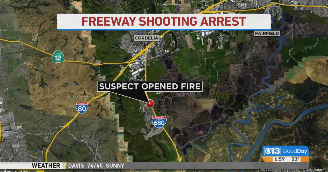 Man Arrested On Suspicion Of Attempted Murder In Solano County Freeway ...