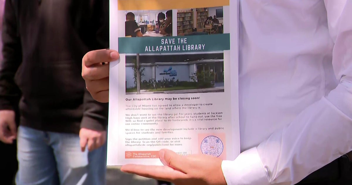 Miami City Commissioners Save Allapattah Library From Closing - CBS Miami