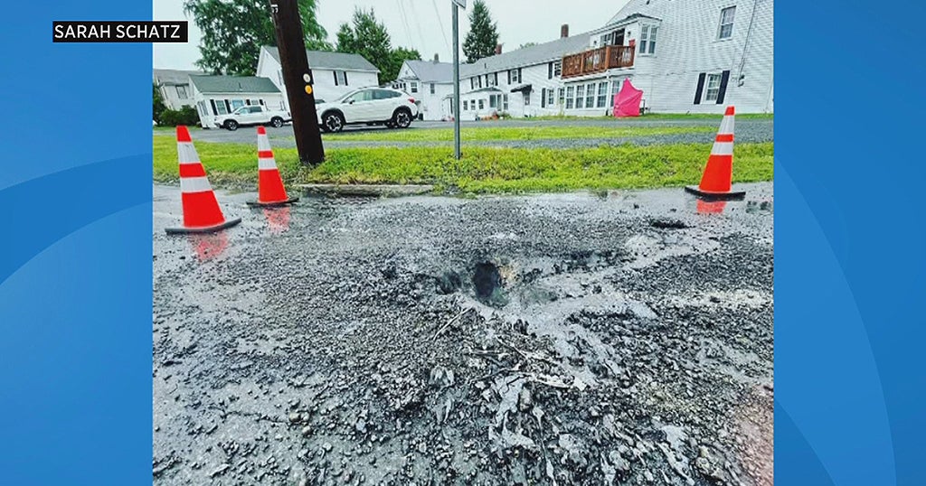 Lightning Bolt Melts Pavement, Leaves Steaming Hole In Western ...