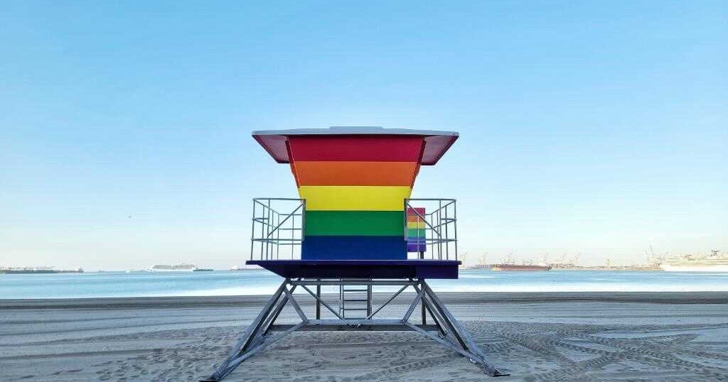 Long Beach To Unveil New Pride Lifeguard Tower To Replace One Destroyed ...