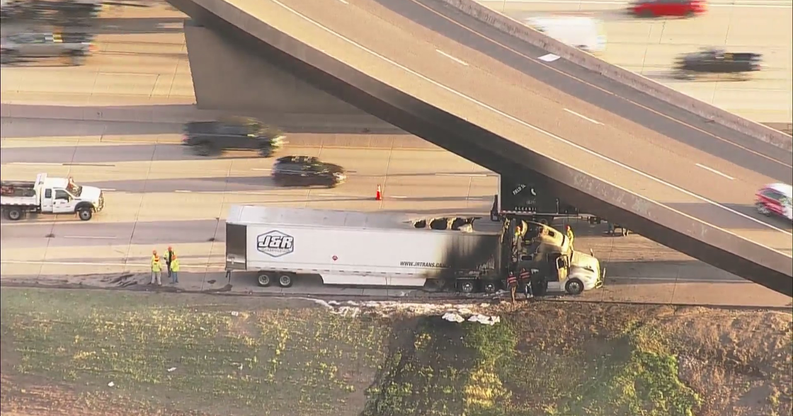 Overnight Semi Truck Fire Leads To I-70 Lane Closures In Denver Area ...