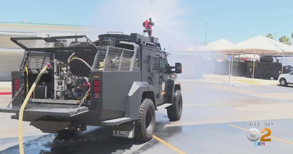 LA County Sheriffs Unveil Fire Cat, Vehicle Deployed In Situations Too ...