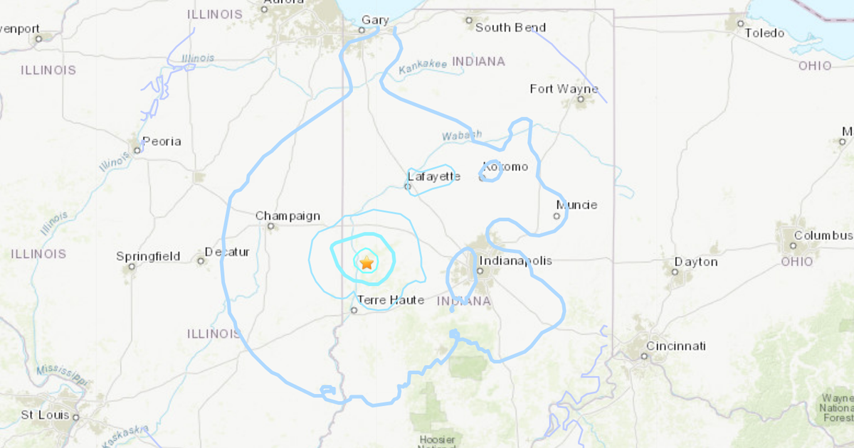 Magnitude 3.8 Earthquake Reported In Western Indiana; Some Felt It In ...