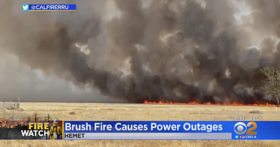 Fire In Riverside County Causes Power Outages For Thousands Of ...