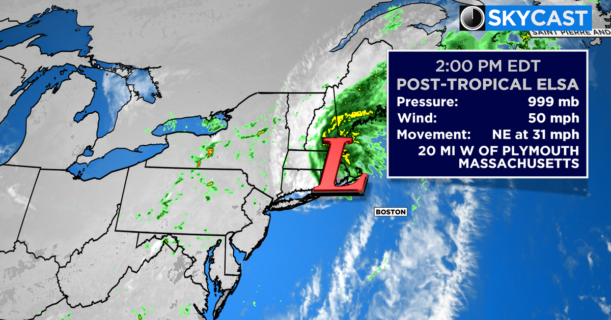 Now A Post-Tropical Cyclone, Elsa Exits Tri-State Area - CBS New York