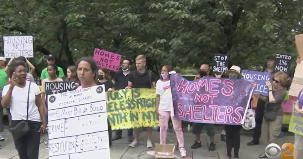 Advocates Rally Against NYC's Decision To Move Thousands Of Homeless ...