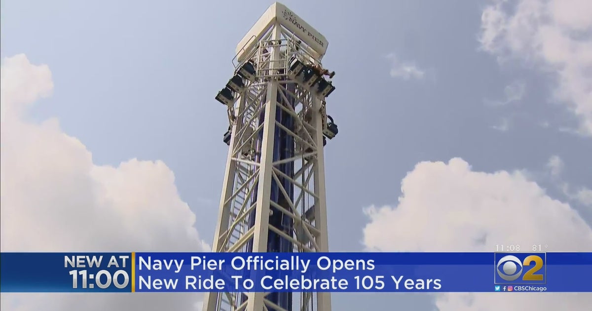 Navy Pier Opens New Ride 'Drop Tower' In Celebration Of 105 Years - CBS ...