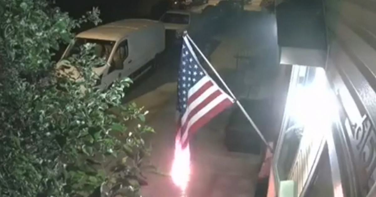 Philadelphia Family Undeterred After American Flag Set Ablaze By ...