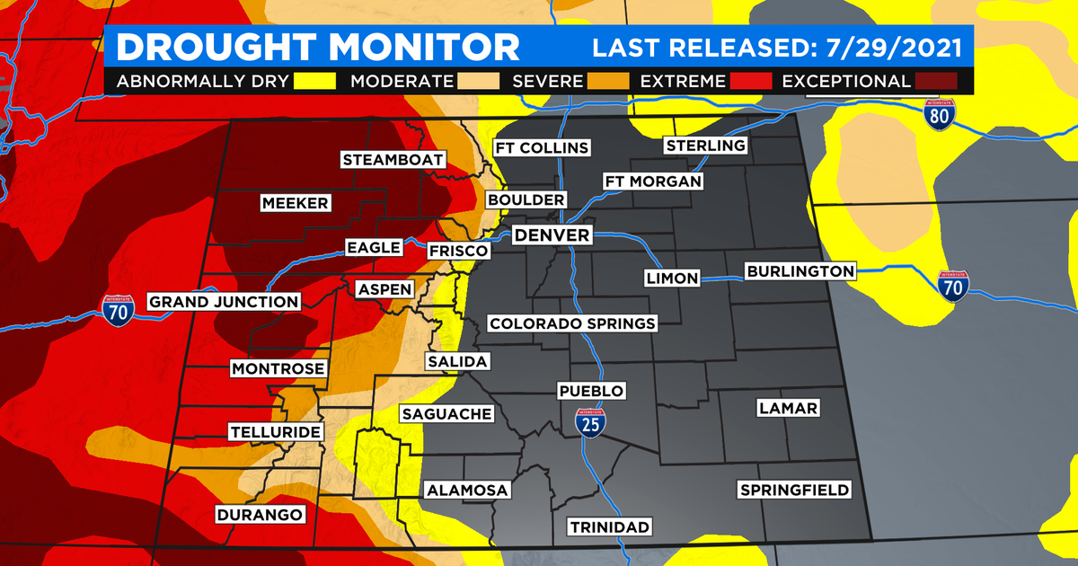 Colorado Drought Situation Improves For The First Time In Months - CBS ...