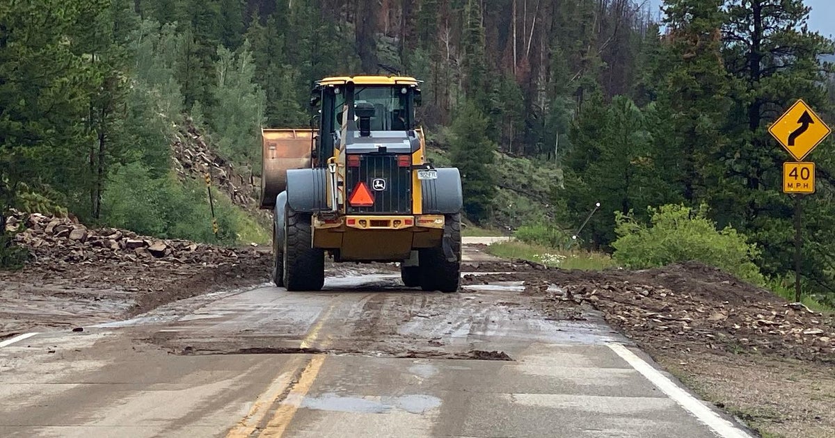 Highway 125 In Grand County Closed For Mudslide - CBS Colorado