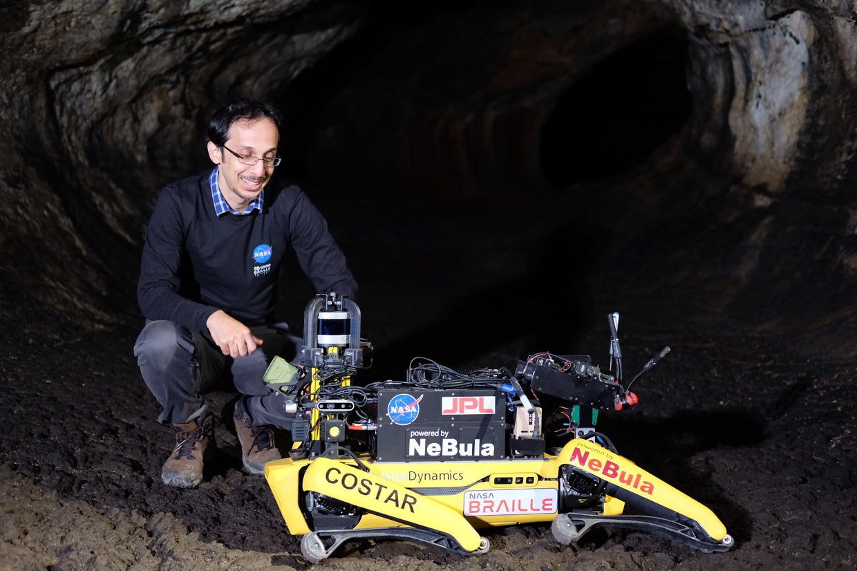 NASA is training human-like robots to explore caves on Mars - CBS News