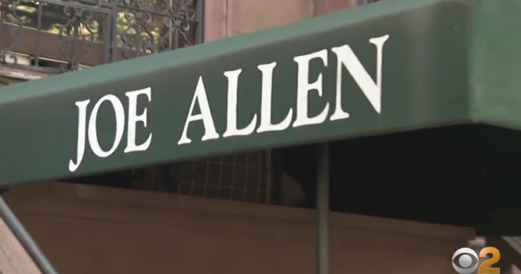 Iconic Broadway Restaurant Joe Allen Reopens For Business - CBS New York