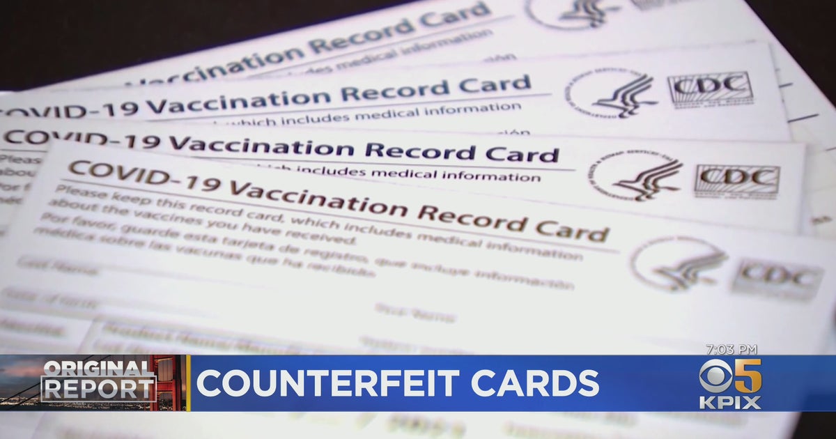 KPIX 5 Original Report: Fake COVID Vaccination Cards Surge - CBS San ...