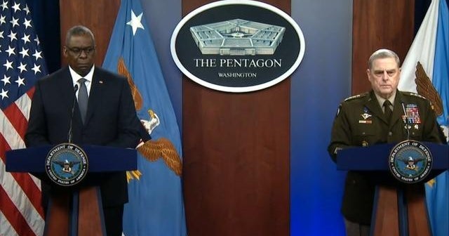 Top Pentagon officials hold first news conference since end of war in ...