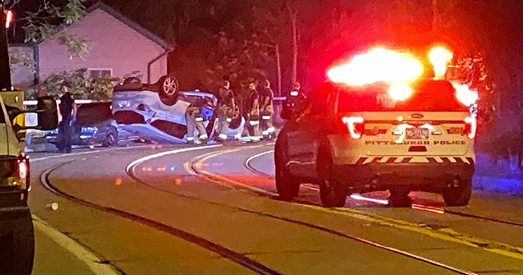 One Person Injured In Overnight Rollover Crash - CBS Pittsburgh