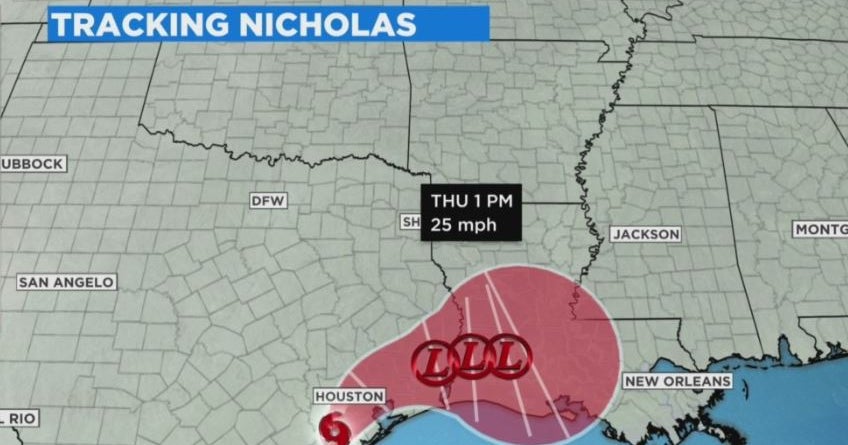 Nicholas Strengthened To Category 1 Hurricane Before Making Landfall ...