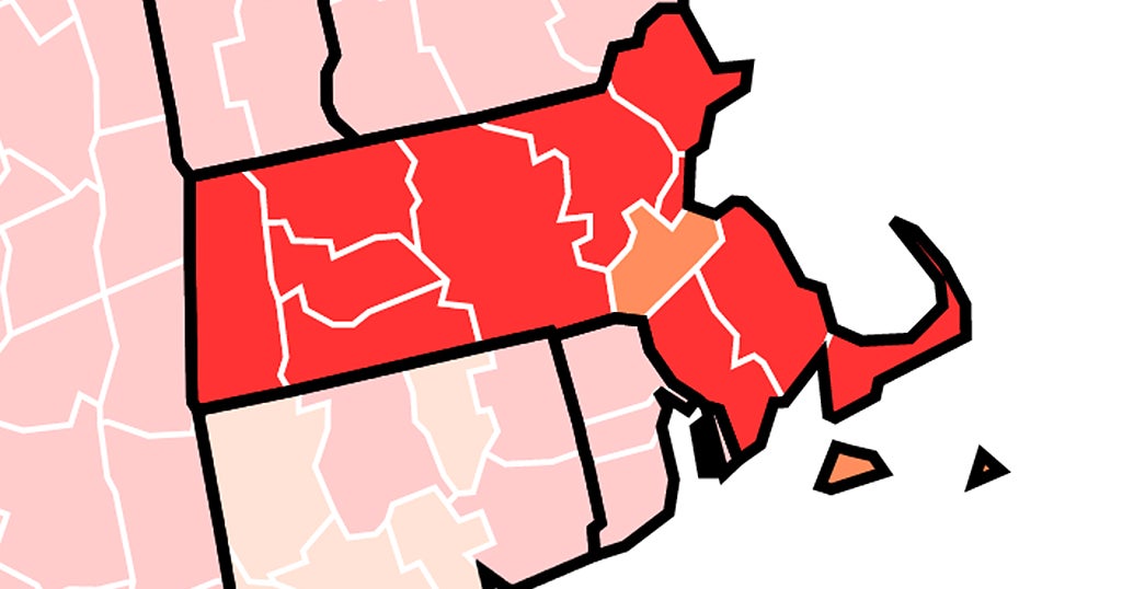 3 Massachusetts Counties Improve To 'Substantial' On CDC COVID Risk Map ...
