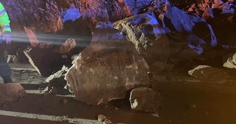 Rock Slide Closes Highway 6 In Clear Creek Canyon - CBS Colorado