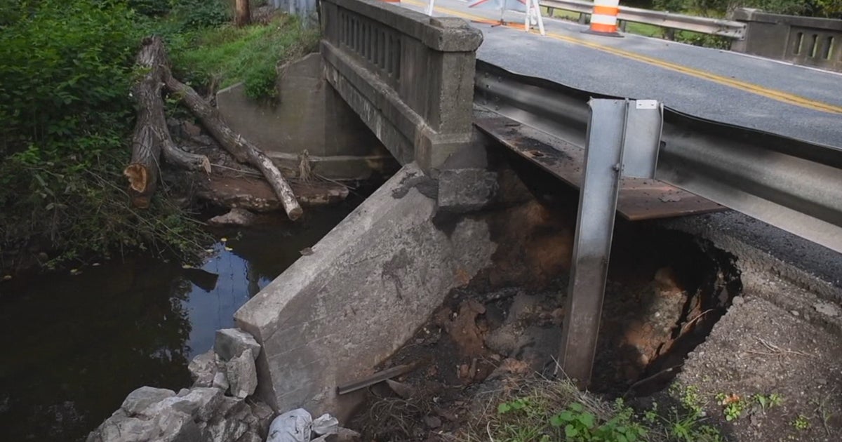 Route 724 Bridge In Chester County Closed Due To Flooding Damage - CBS ...