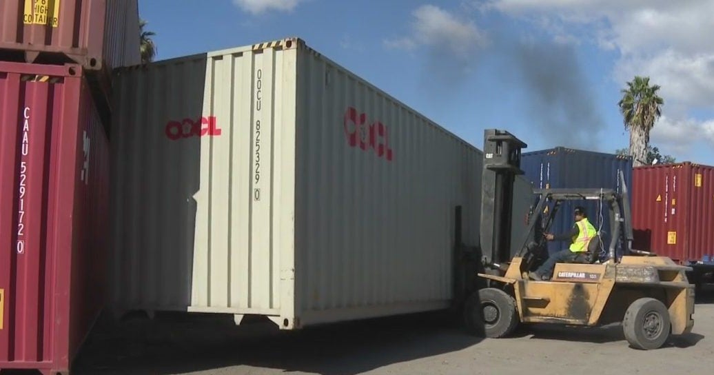 Shipping Containers That Spent Weeks Aboard Ships Stuck At Ports Now ...