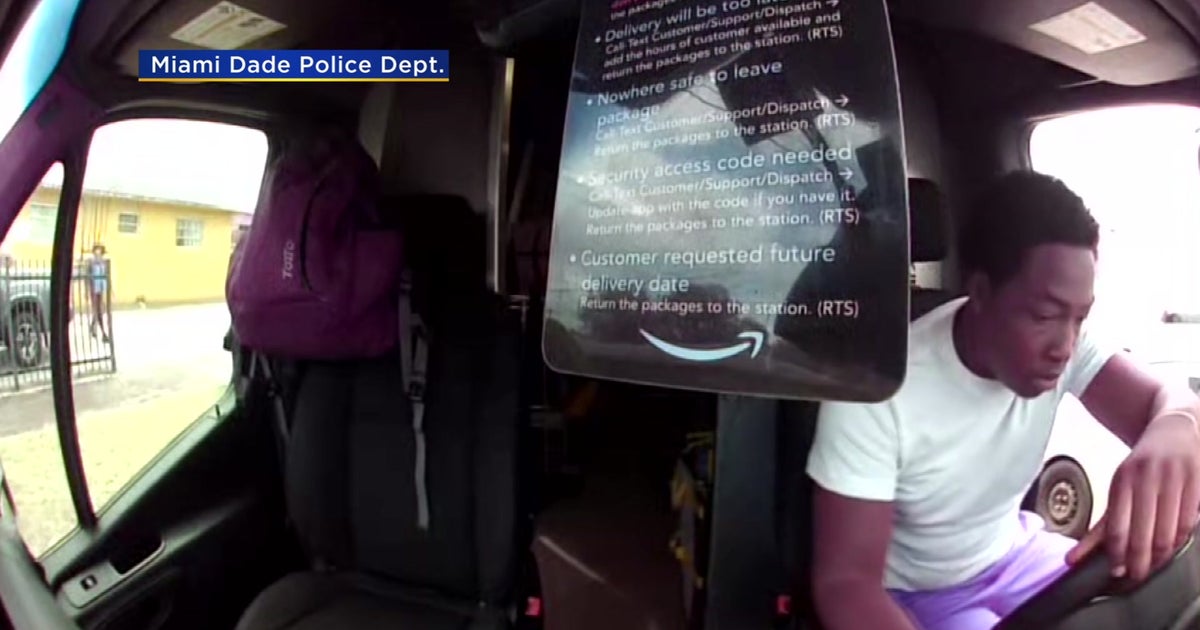 Caught On Camera: Would-Be Dade Thief Trying To Steal Delivery Van ...