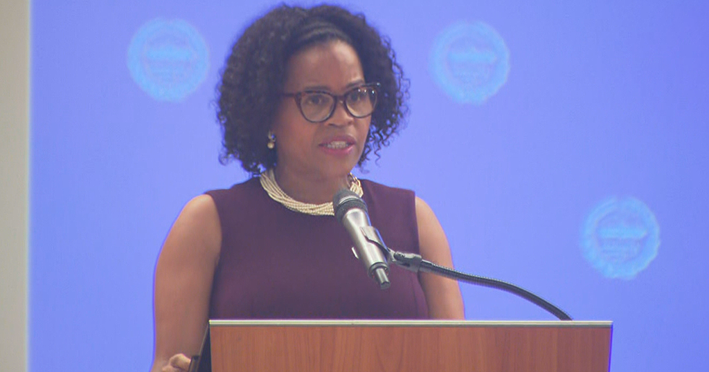 Acting Boston Mayor Kim Janey Delivers Farewell Address - CBS Boston