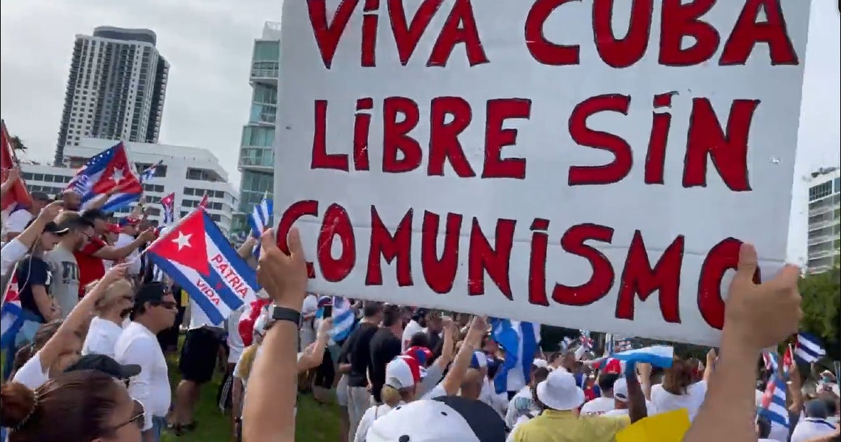 Free Cuba Rally: 'It's Time For Communism To Leave This Planet' - CBS Miami