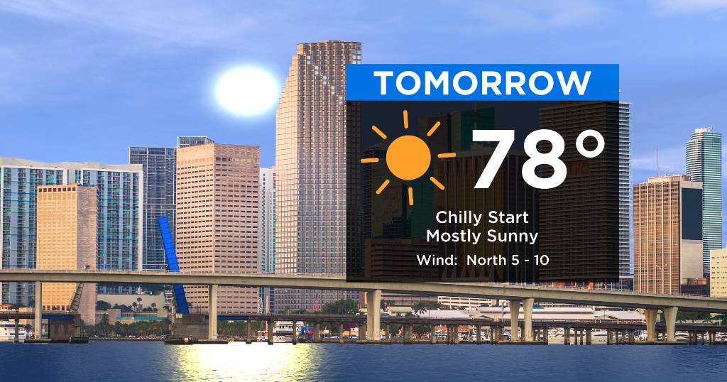Miami Weather: Chilly Monday Night Will Break Way For A Sunny Tuesday ...