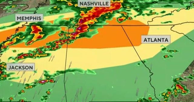 Severe weather threatens southern states - CBS News Severe weather threatens southern states - CBS News