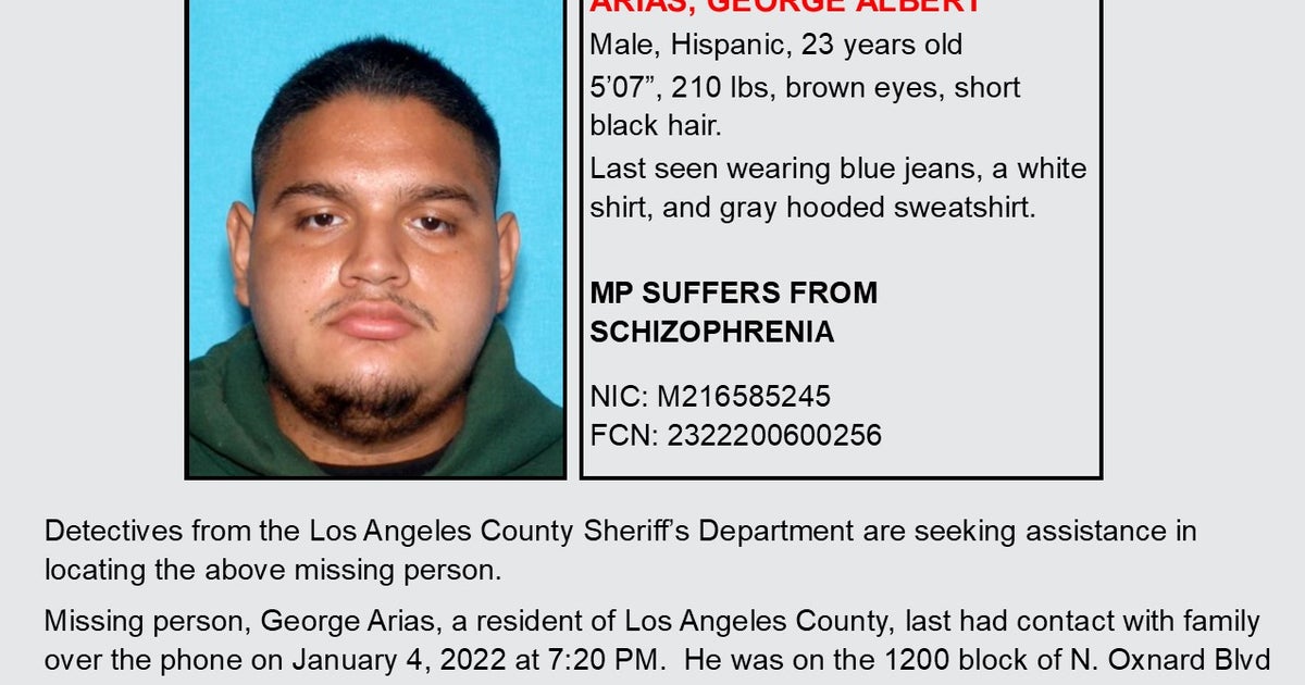 Missing: George Albert Arias, 23 - CBS Los Angeles