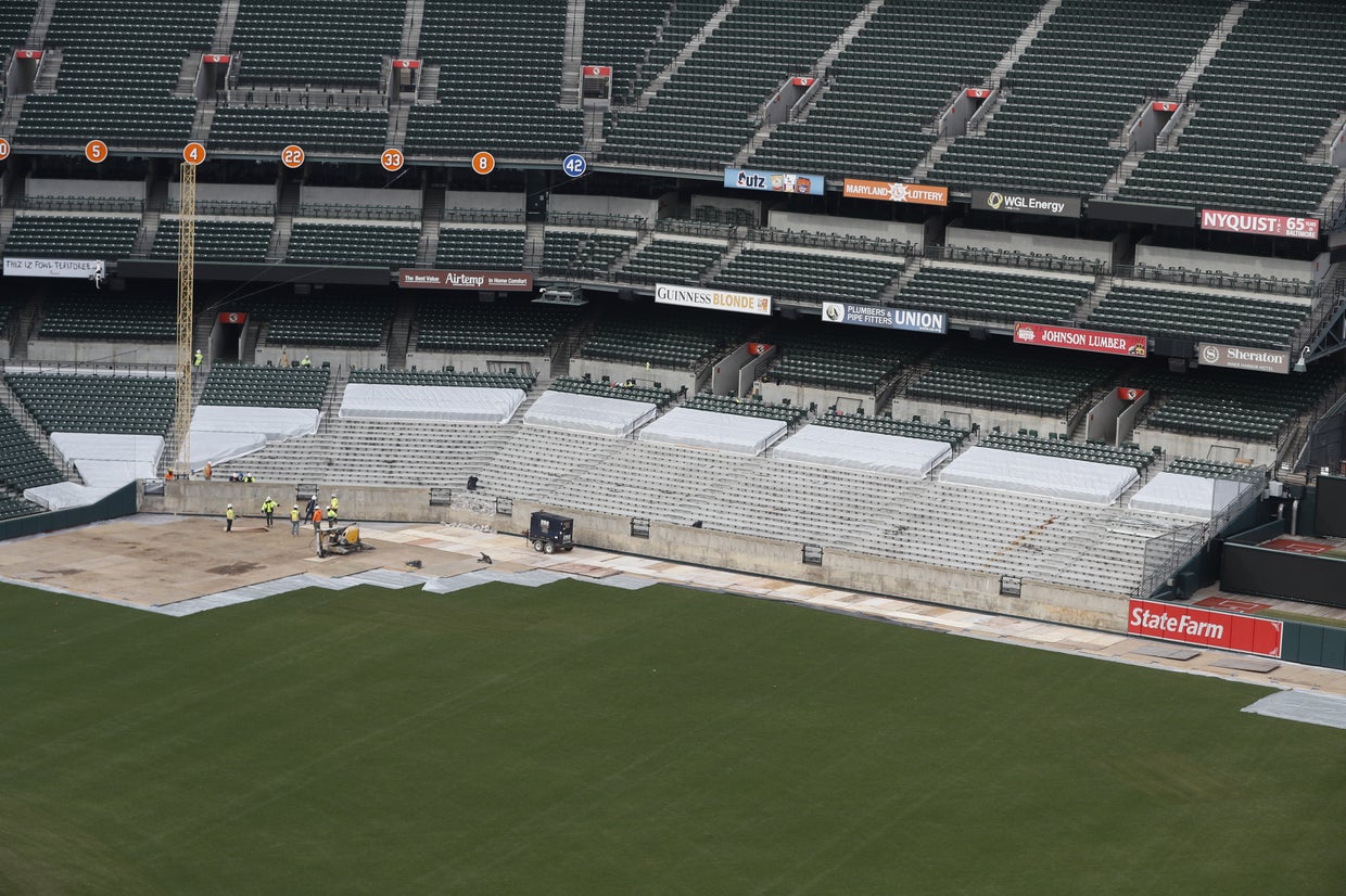 Transformation Of Left-Field Wall Underway At Oriole Park - CBS Baltimore
