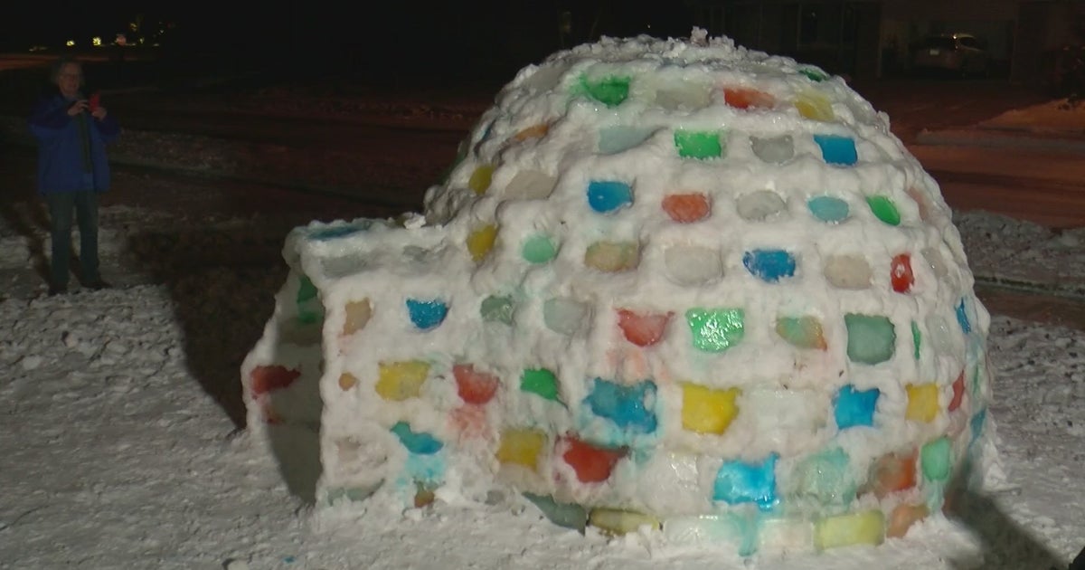 Owatonna Igloo: Family Builds Giant, Colorful Shelter In Front Yard ...