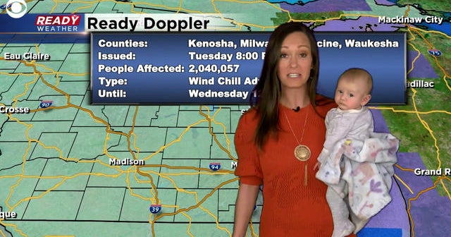 CBS meteorologist brings adorable baby on-air for forecast - CBS News