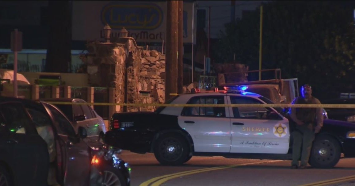Officer Wounded In Pomona Shootout; 2 Suspects At Large - CBS Los Angeles