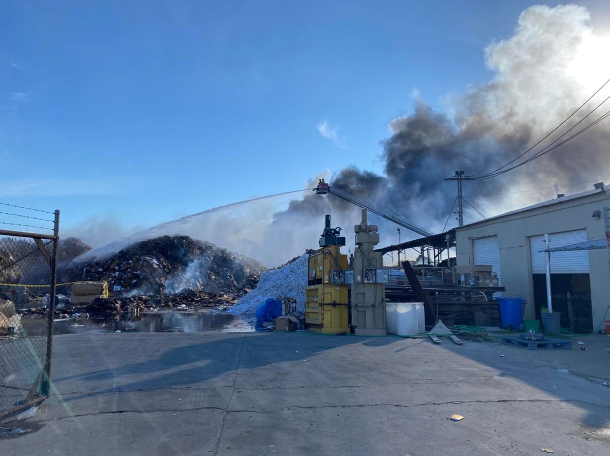 Metal Container Dragged Across Concrete Sparked Large Fire At Modesto ...