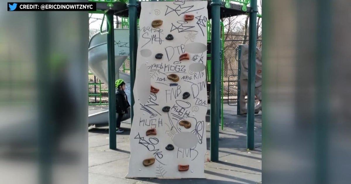 Racist graffiti at 2 Bronx playgrounds has Vanessa Gibson, Jeffrey ...