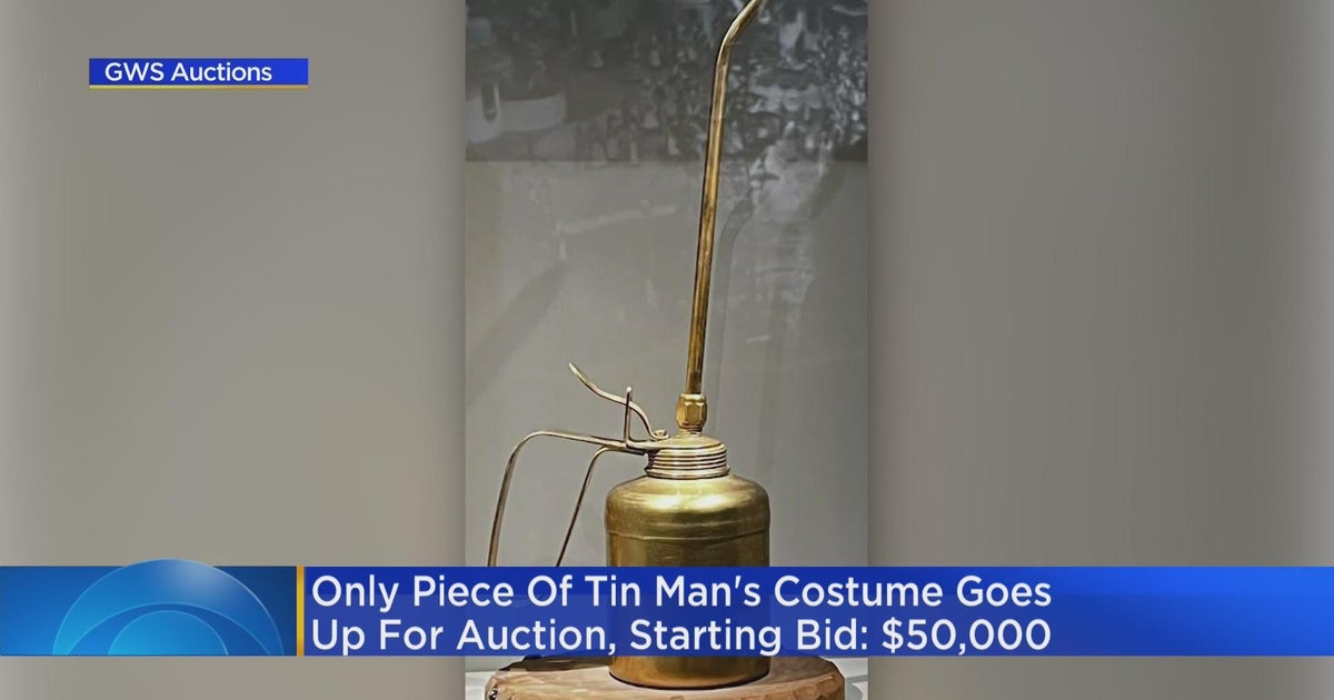 Oil can used by Tin Man in 'The Wizard of Oz' up for auction. - CBS Chicago