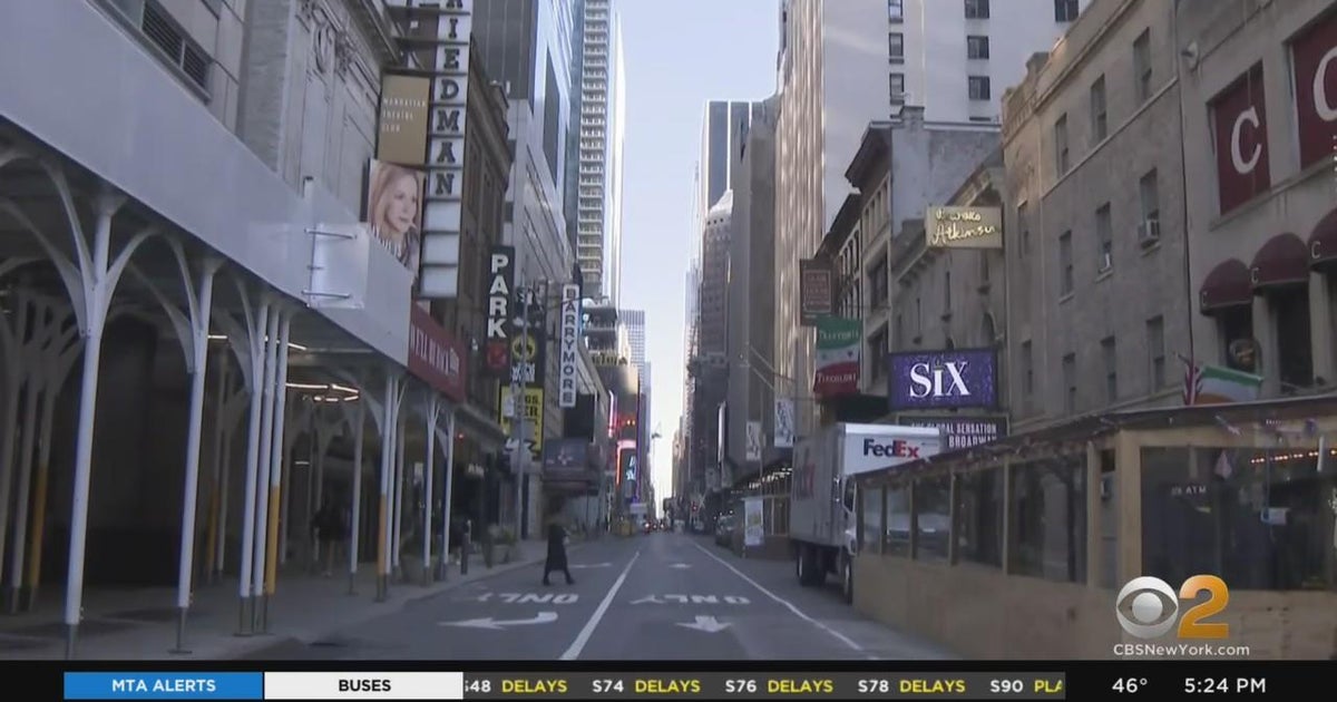 Looking back at Broadway's COVID shutdown 2 years later - CBS New York