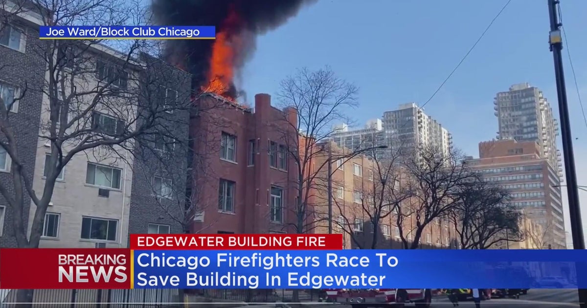 No injuries in Edgewater after firefighters battle blaze - CBS Chicago
