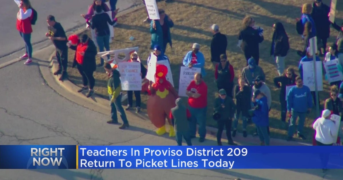 Proviso District 209 teachers' strike continues Thursday - CBS Chicago