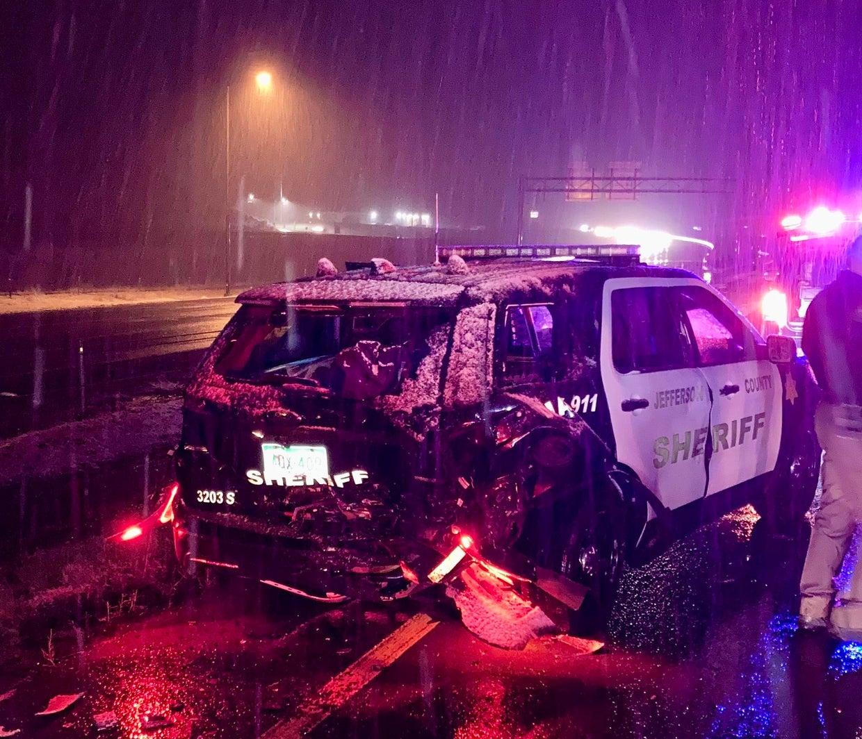 Jeffco Sheriff: Vehicle Hits Deputy In Patrol Car While Responding To ...
