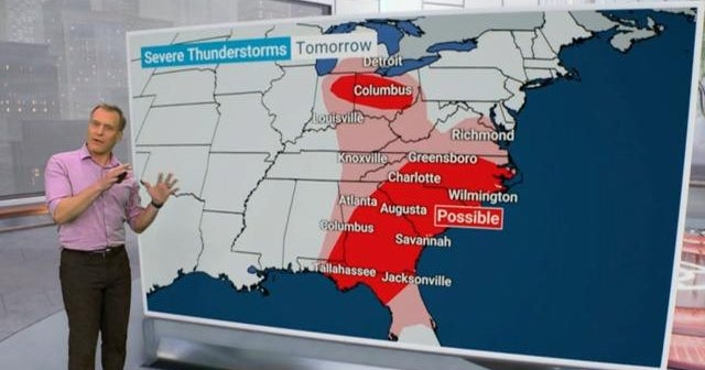 Tracking severe weather across the South - CBS News Tracking severe weather across the South - CBS News