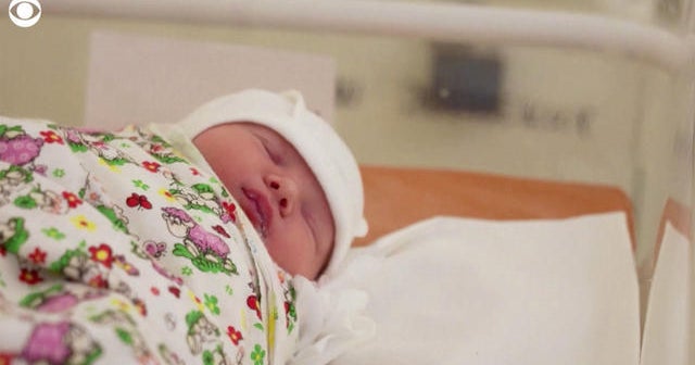 Newborn baby girl in Ukraine offers hope amid horrors of war - CBS News