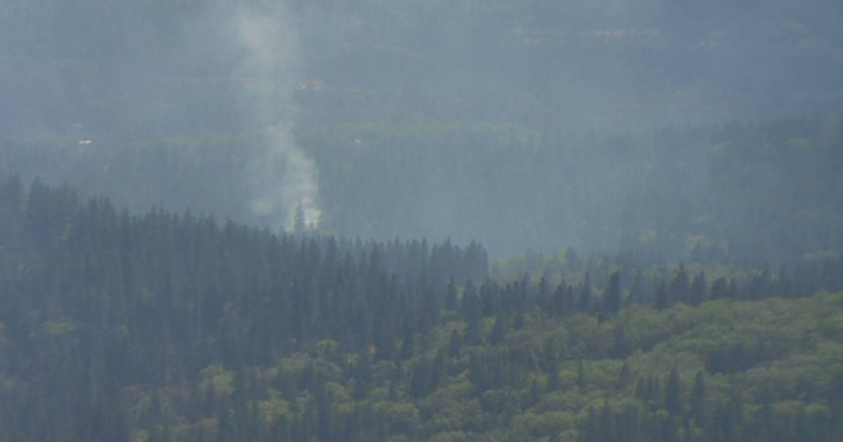 Two Vegetation Fires Burning Near Grass Valley - CBS Sacramento
